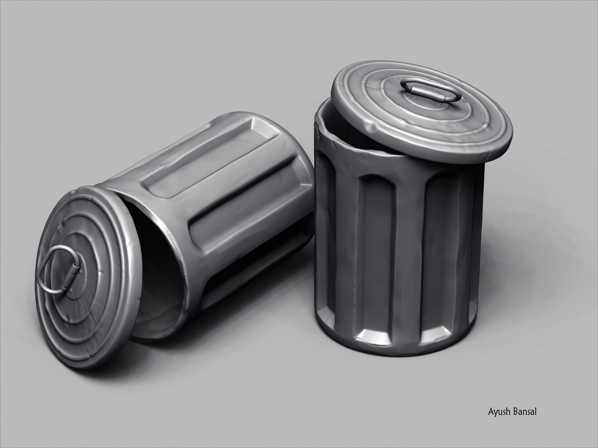 ArtStation - old Dustbin