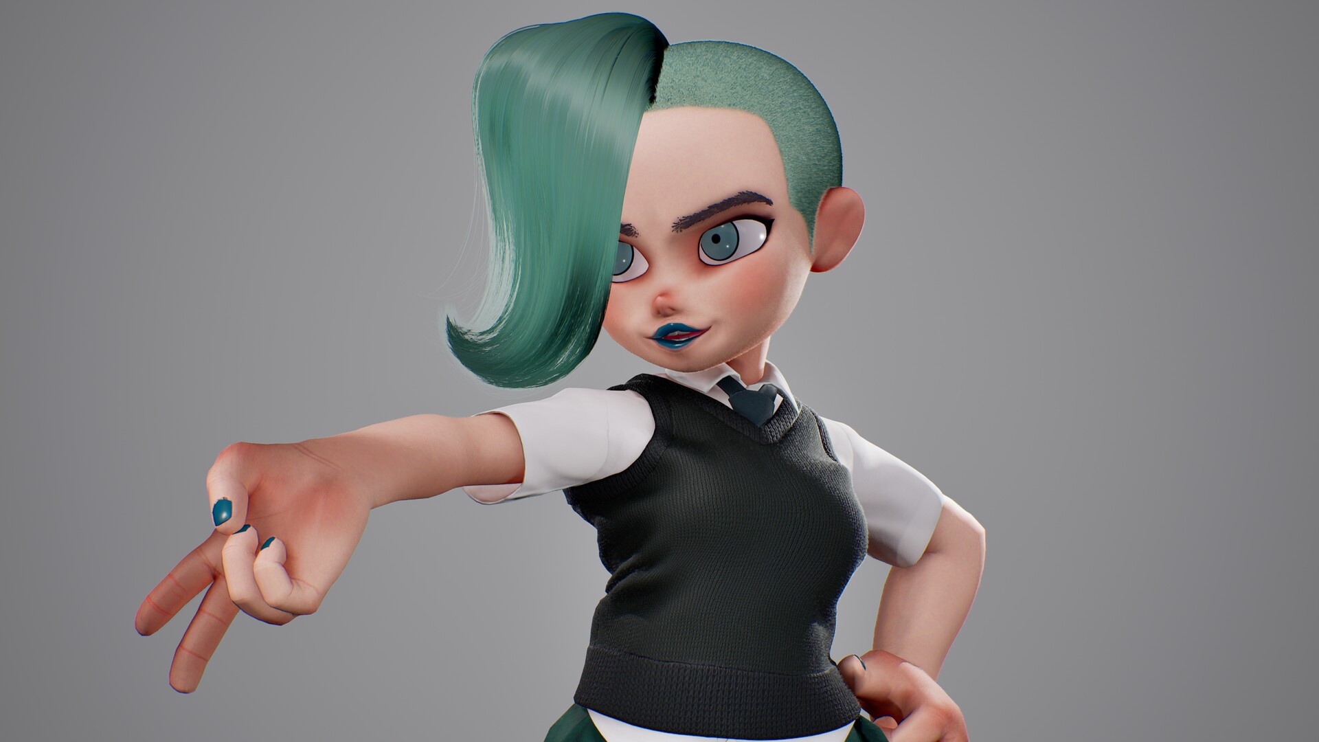 Alden Law - Anna Cattish's Glukoza from Ebobo - 3D Fan Art