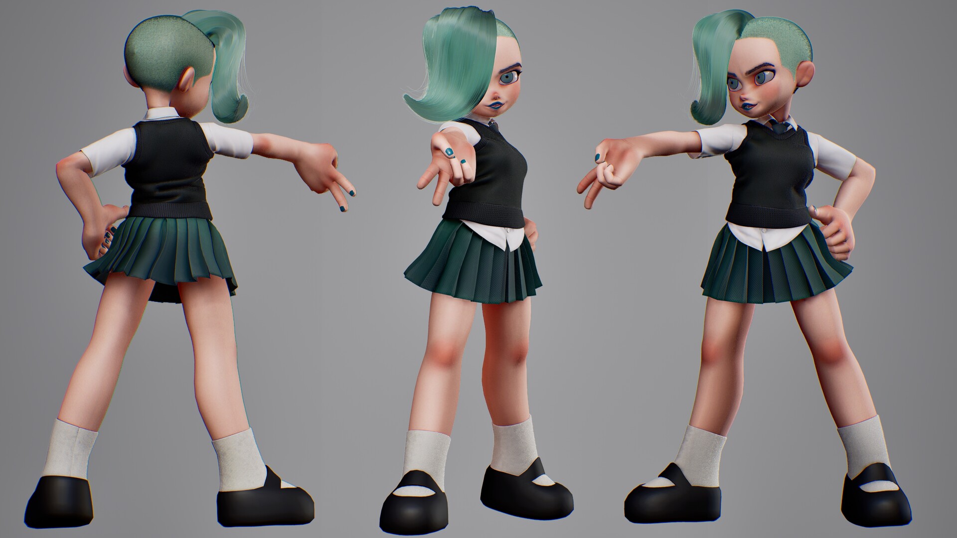ArtStation - Anna Cattish's Glukoza from Ebobo - 3D Fan Art