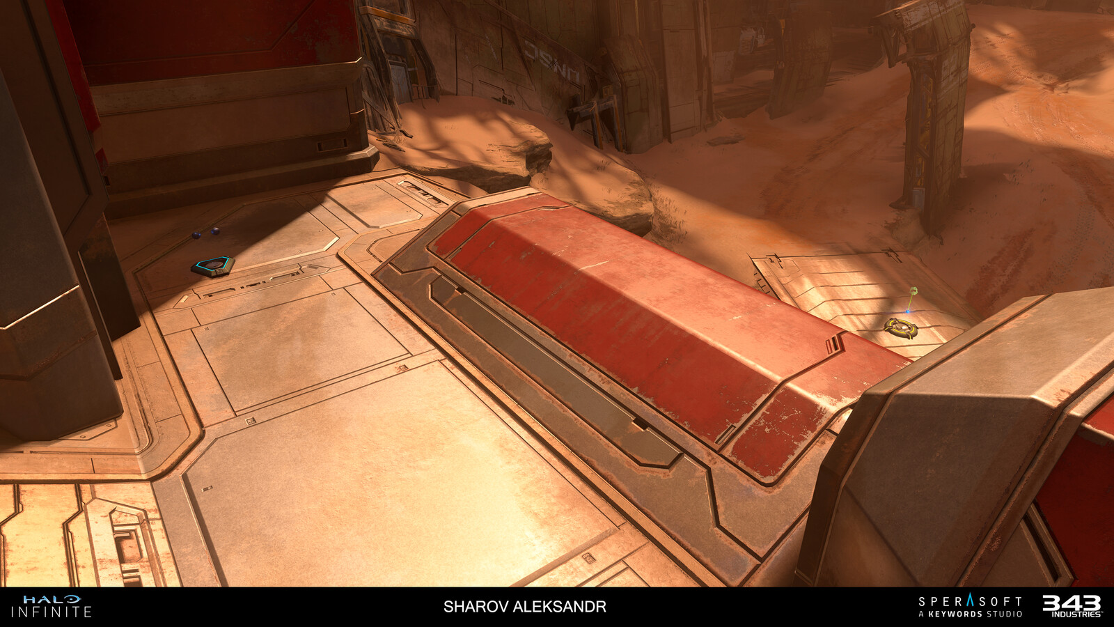 Alexander Sharov - Halo Infinite "Breaker" map - Level Art