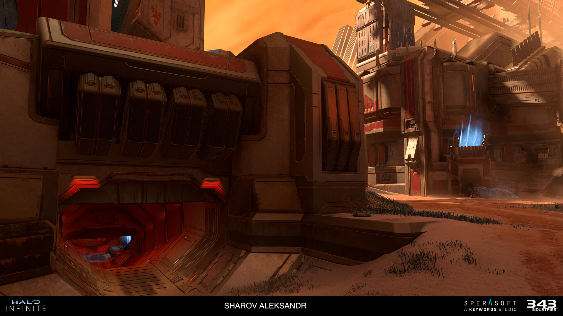 Alexander Sharov - Halo Infinite "Breaker" map - Level Art