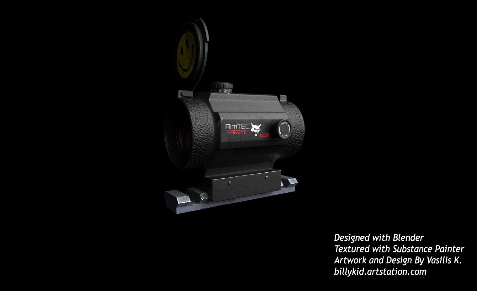 ArtStation - MODEL - Red Dot Scope "FAREYE" series