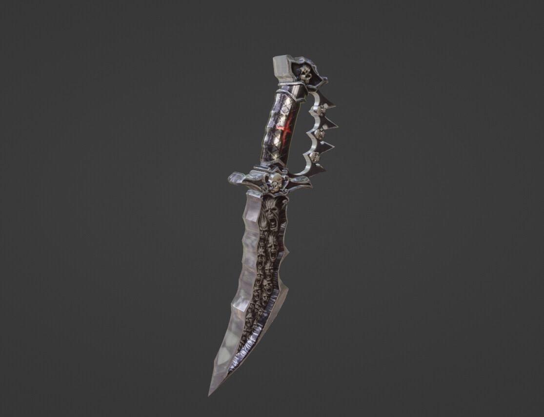 ArtStation - Knife Commission [Mid Poly Creation]
