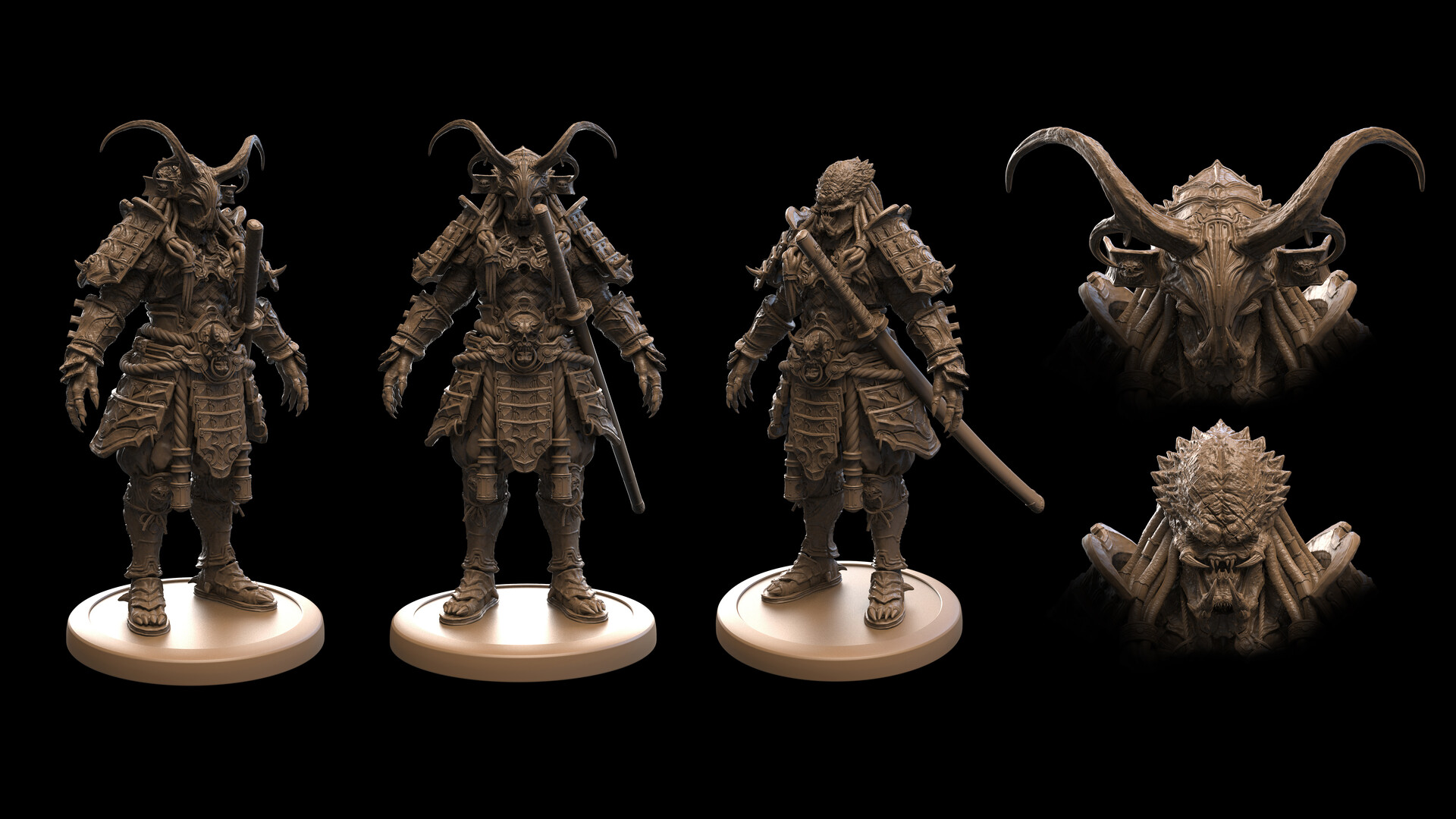 ArtStation - Samurai Armor Predator