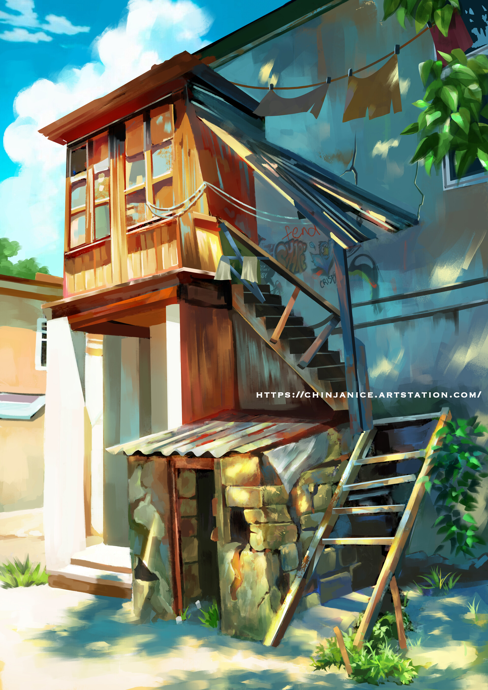 ArtStation - Back street