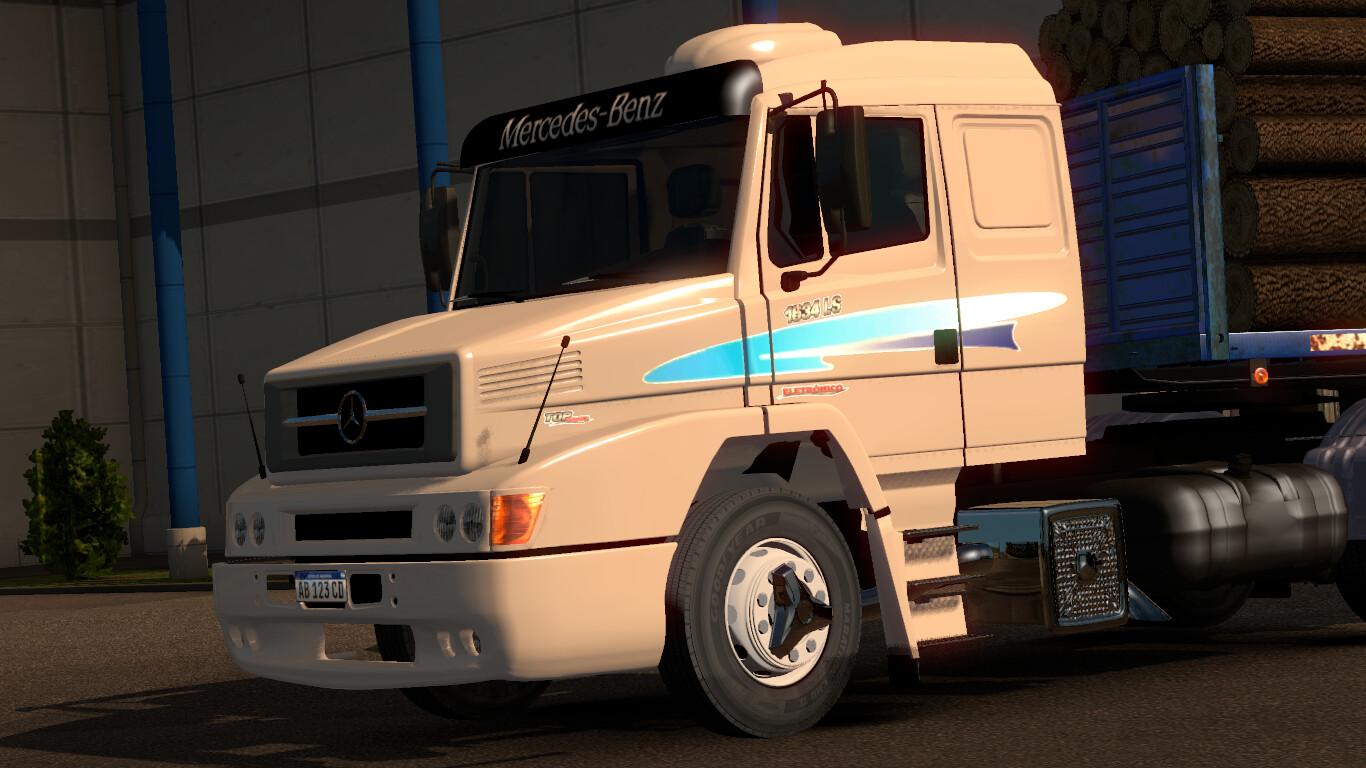 ArtStation - camión Mercedes Benz 1634 + remolque Randon l - Modelo creado para Euro Truck ...