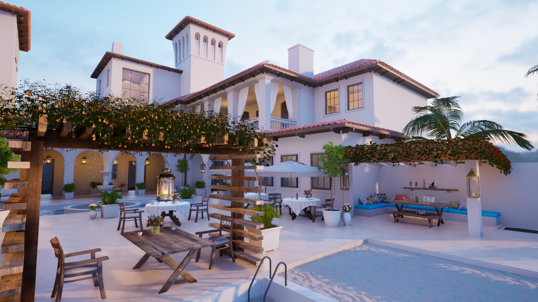 ArtStation - Spanish style hotel