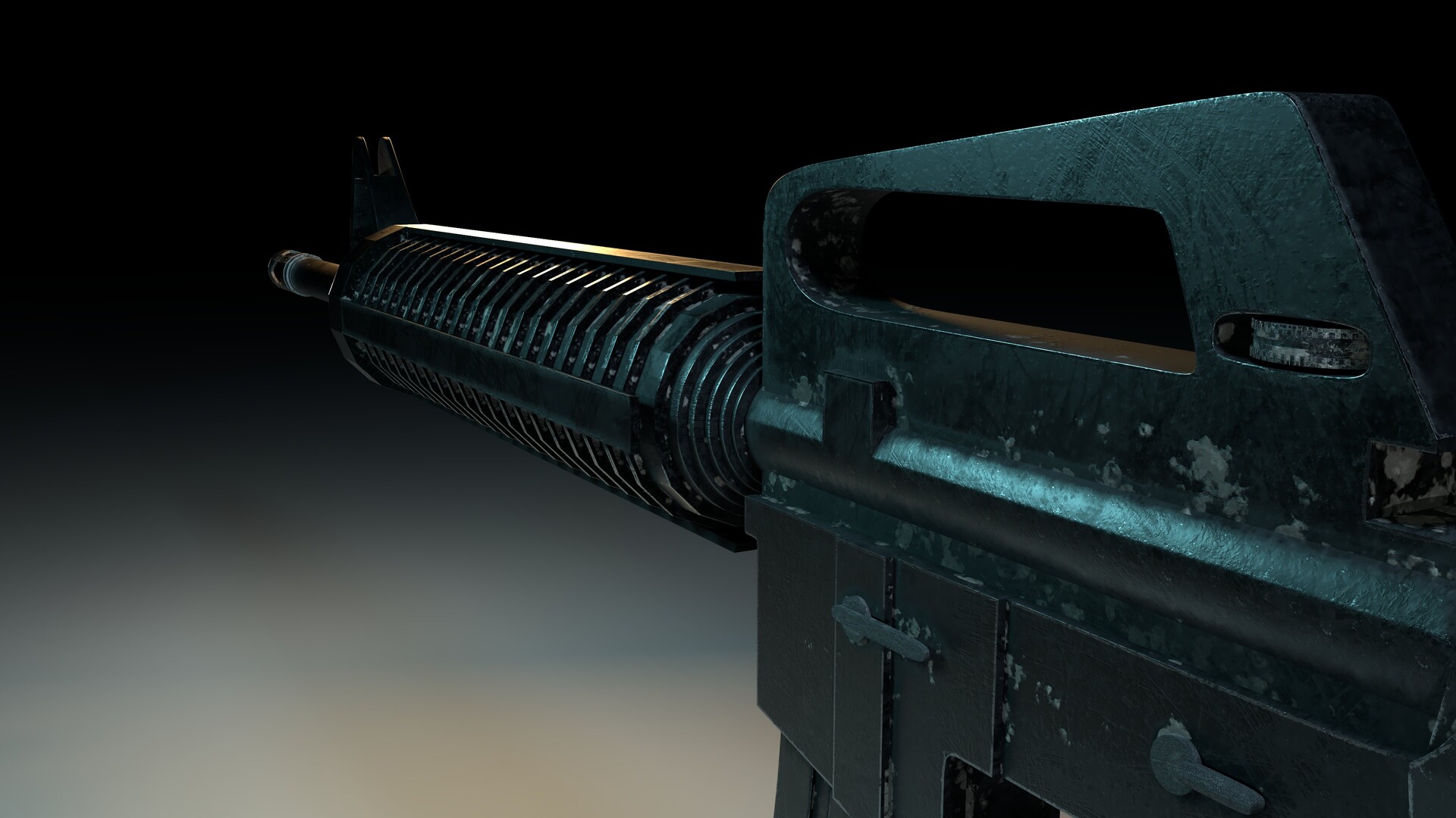ArtStation - M16A4 - gun modelling and texturing