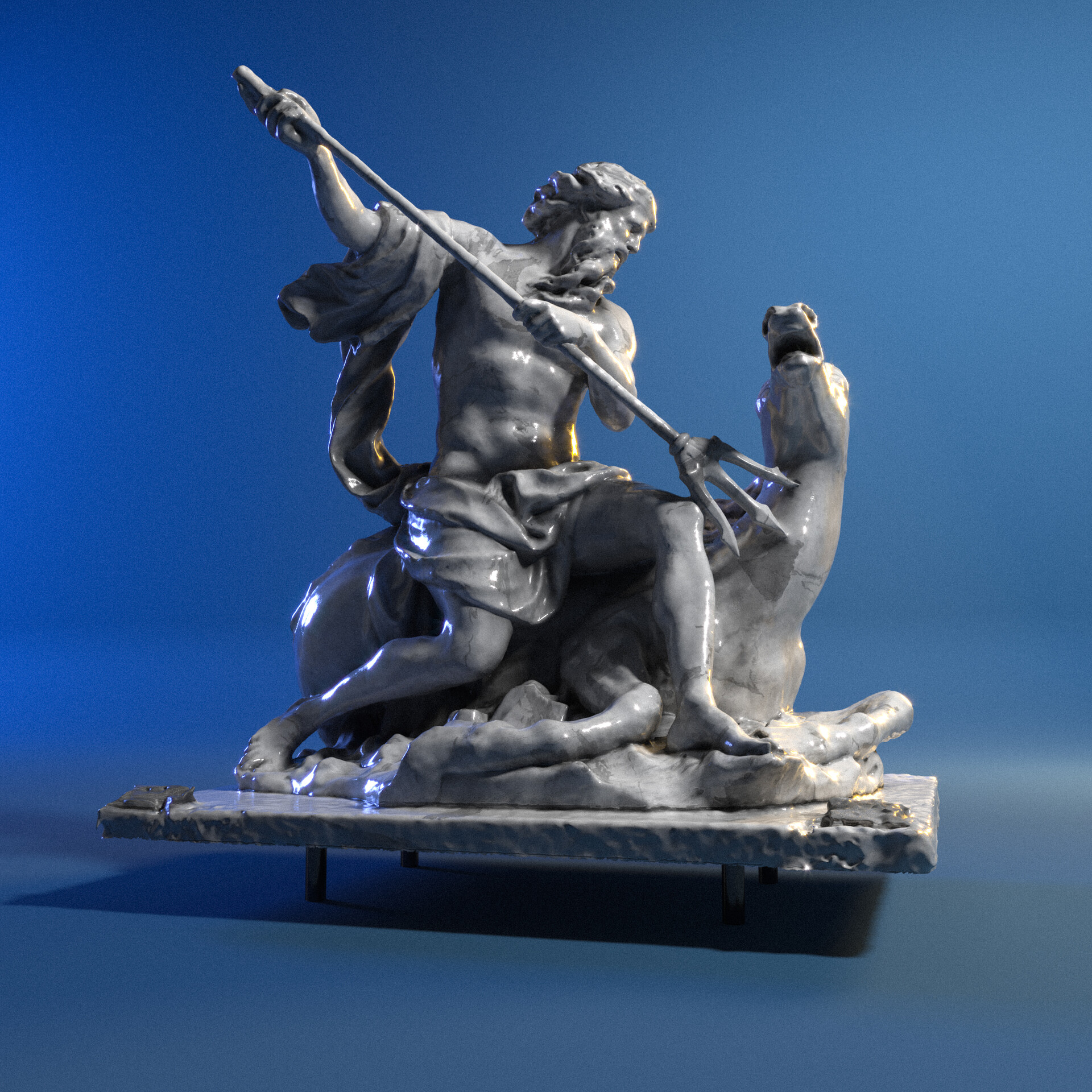 ArtStation - Neptune Texture & Lighting Studies 3ds Max