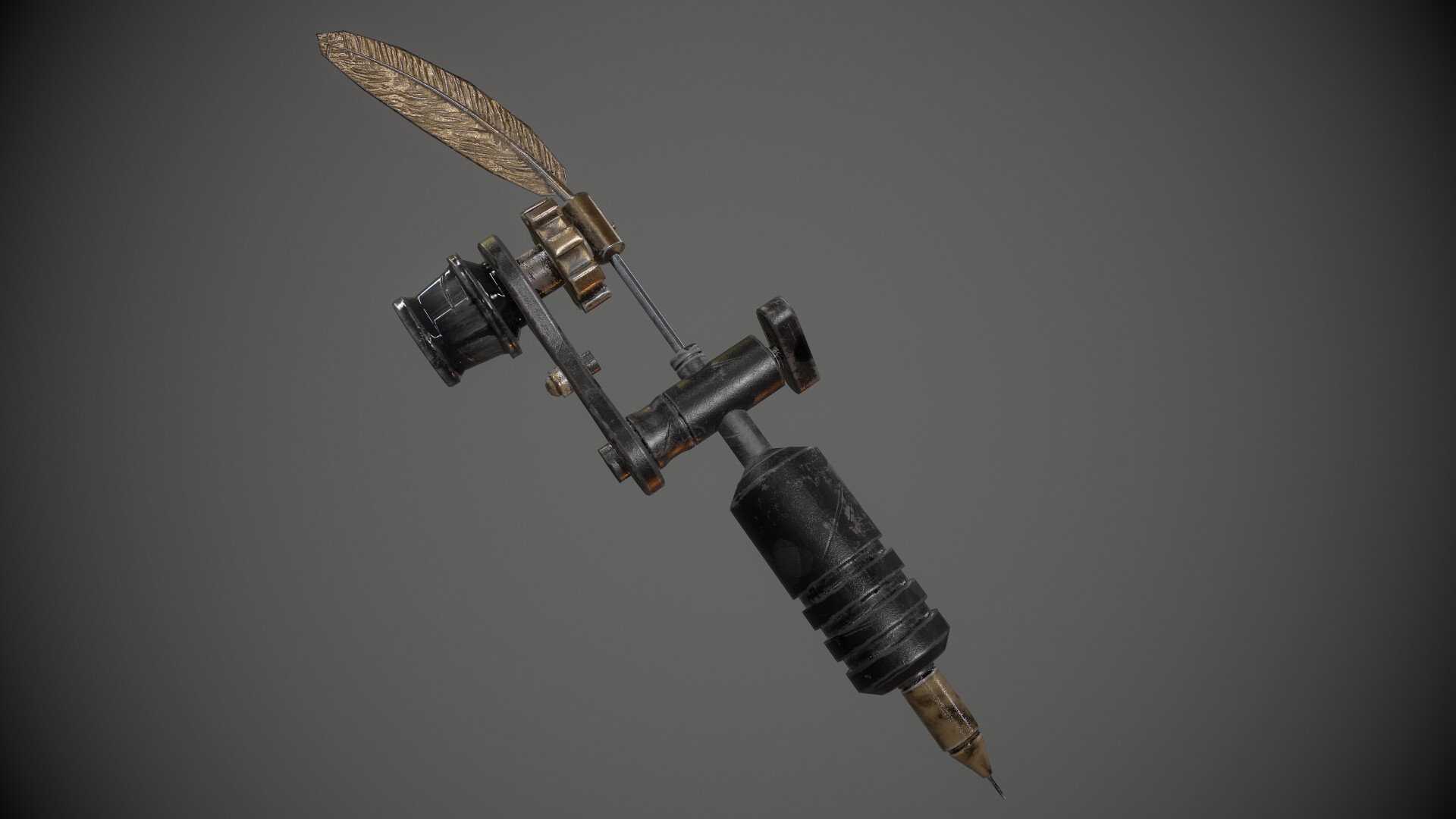 ArtStation - Steampunk Tattoo Machine