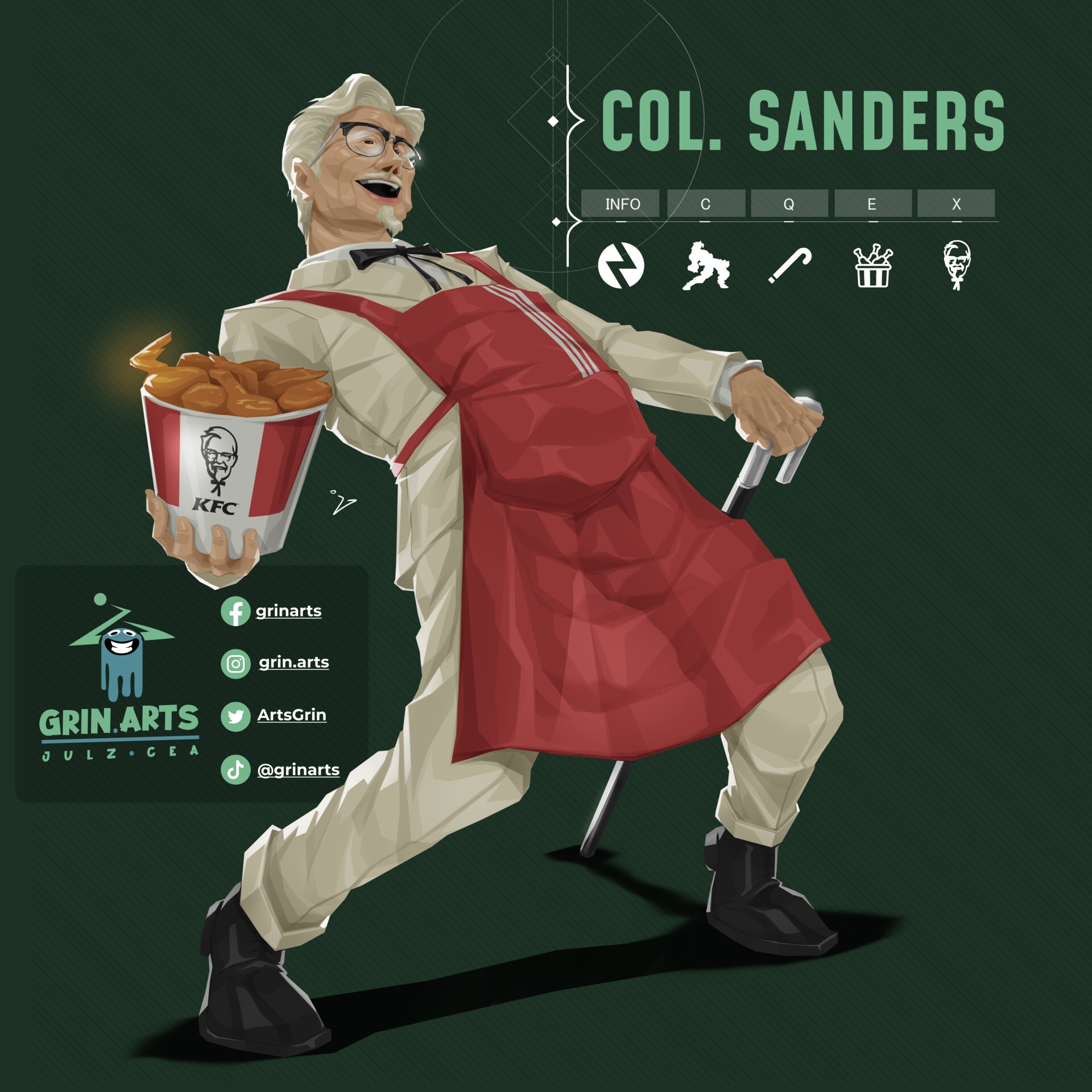 ArtStation - KFC as Valorant Agent Fan Art