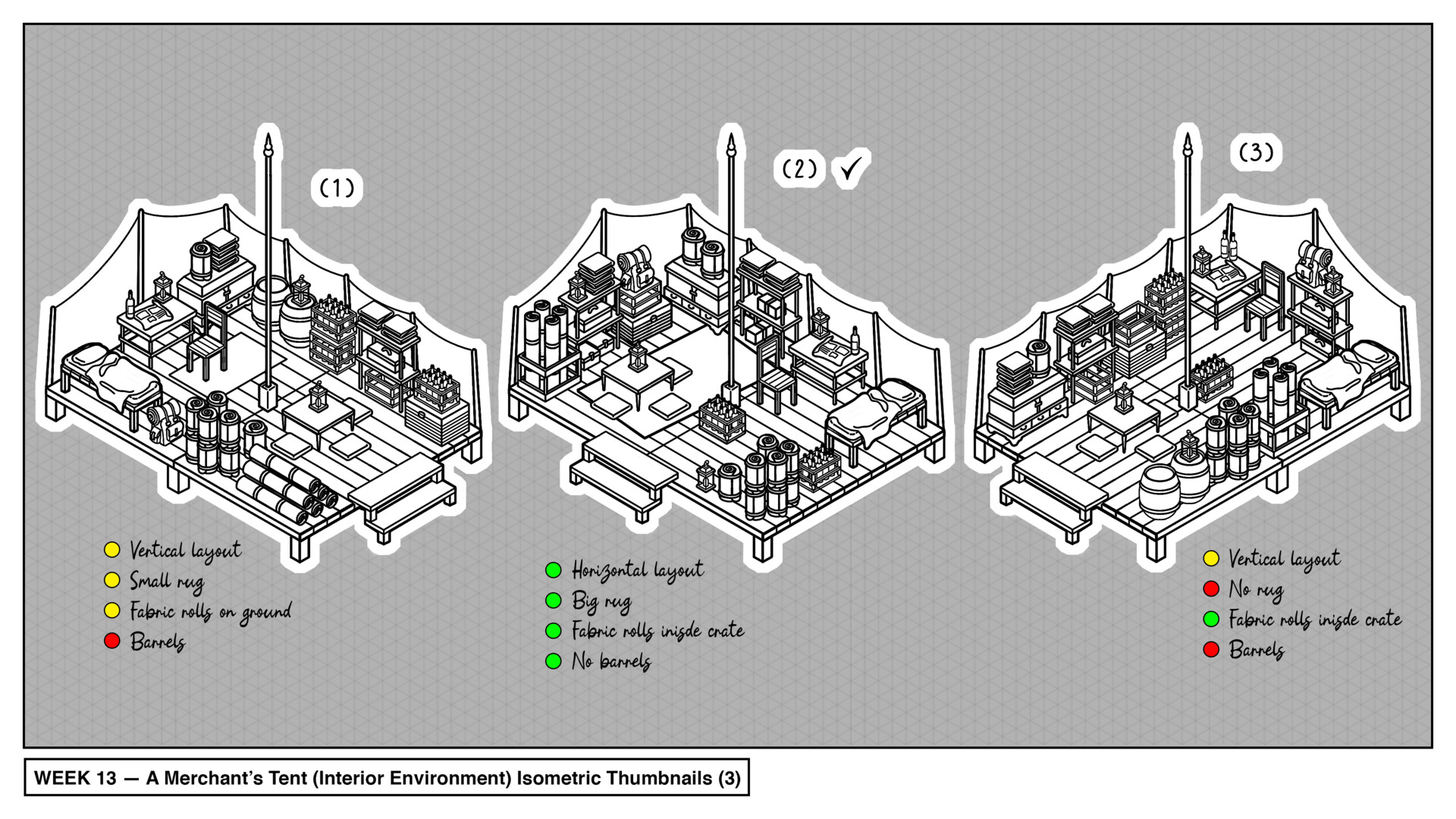 Suu Nayche Shein - Merchant's Tent (Environment Design)