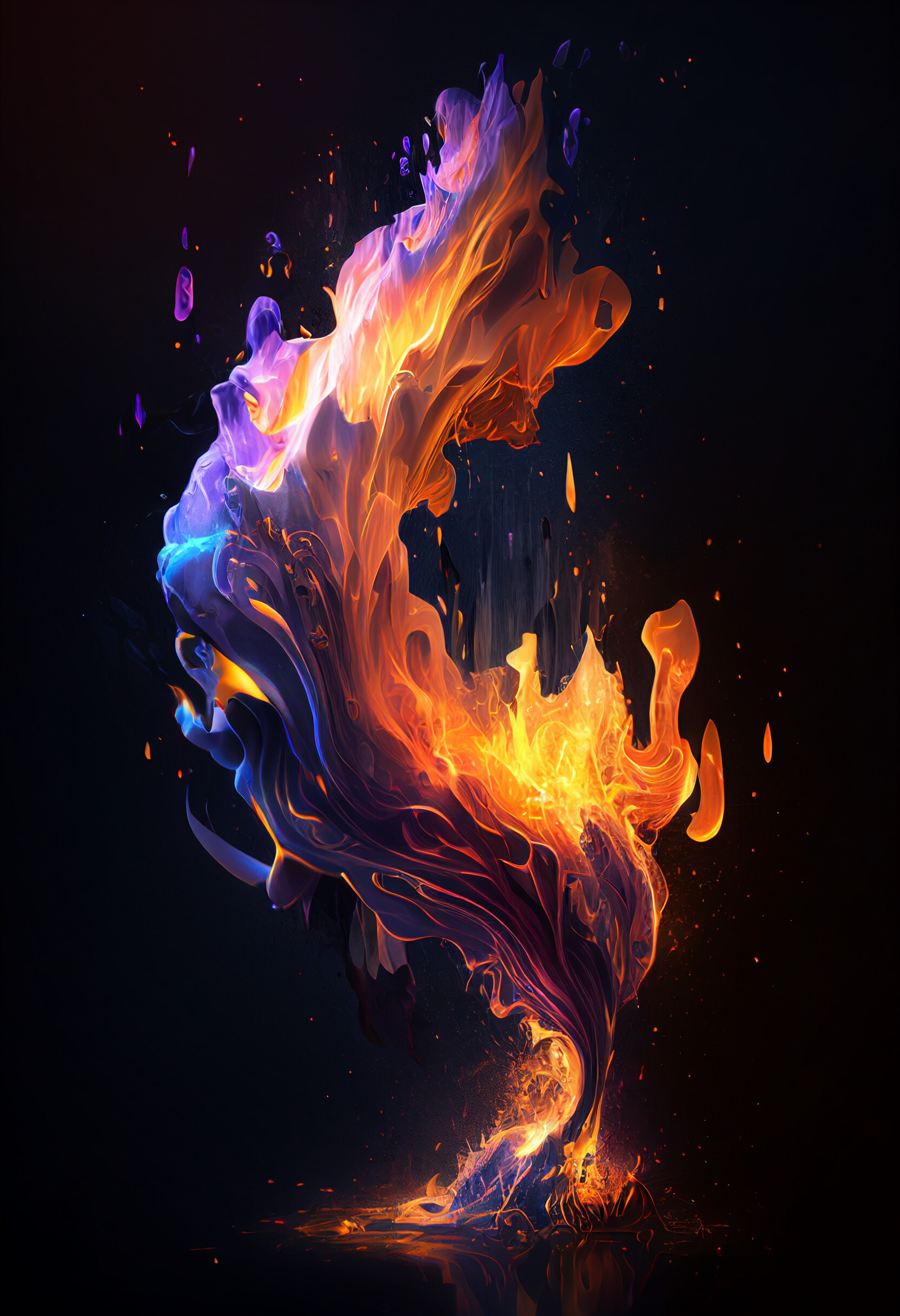ArtStation - Abstract Flame Artwork