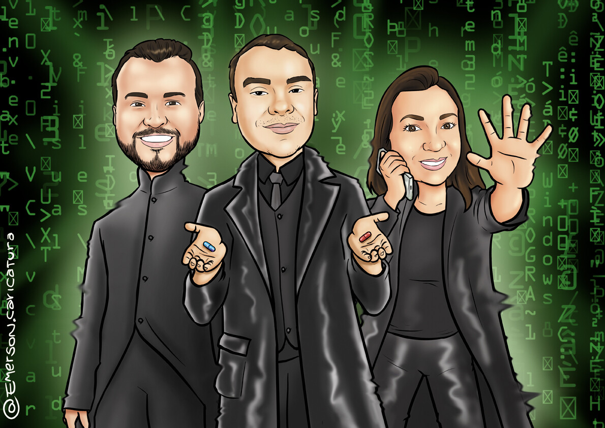 ArtStation - Caricatura no mundo de matrix