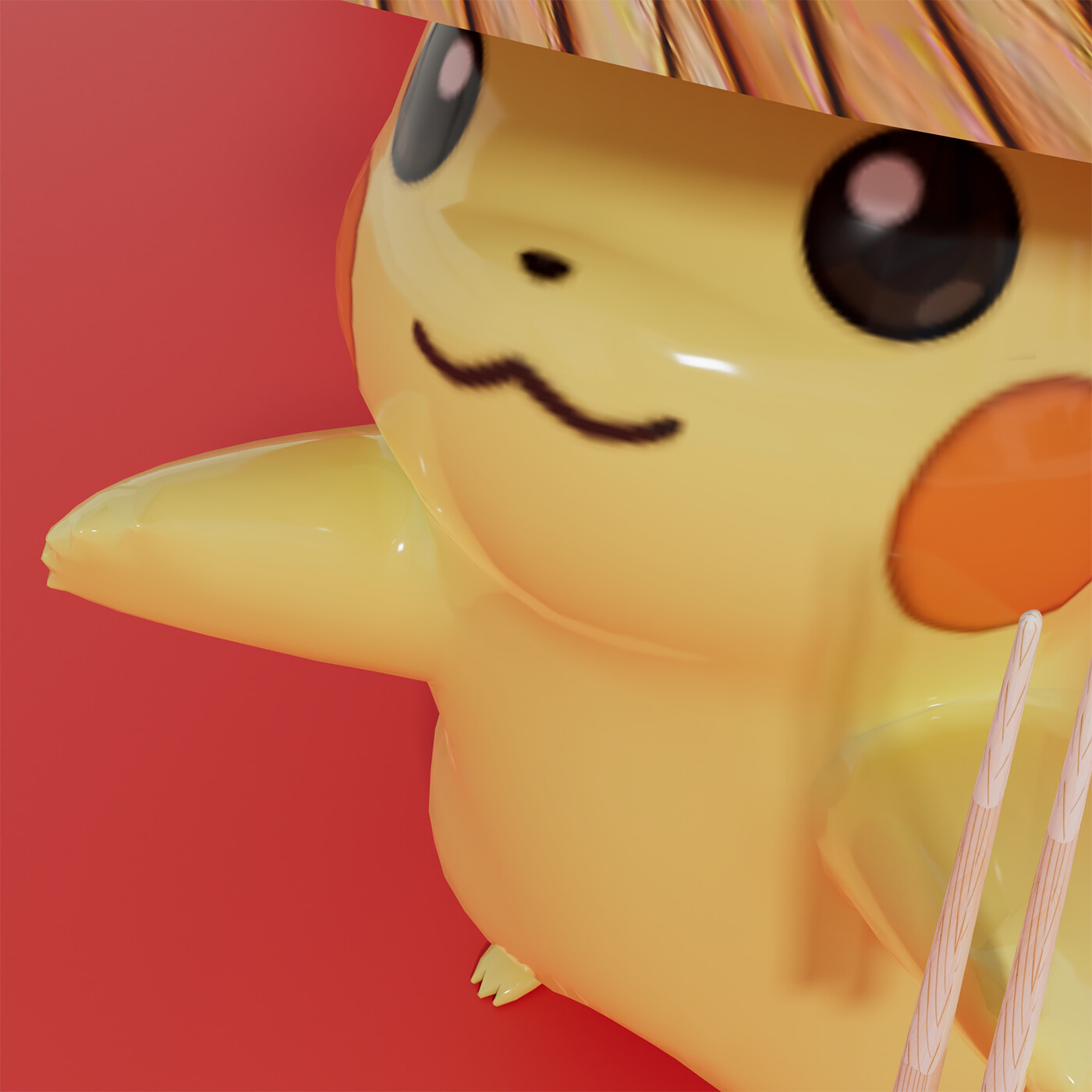 omar hamed - Chinese Pikachu with chopsticks
