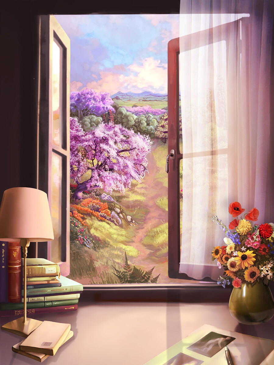 ArtStation - Game Sketch - Window View