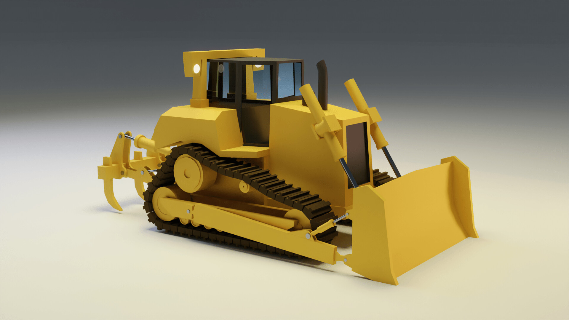ArtStation - Animated bulldozer