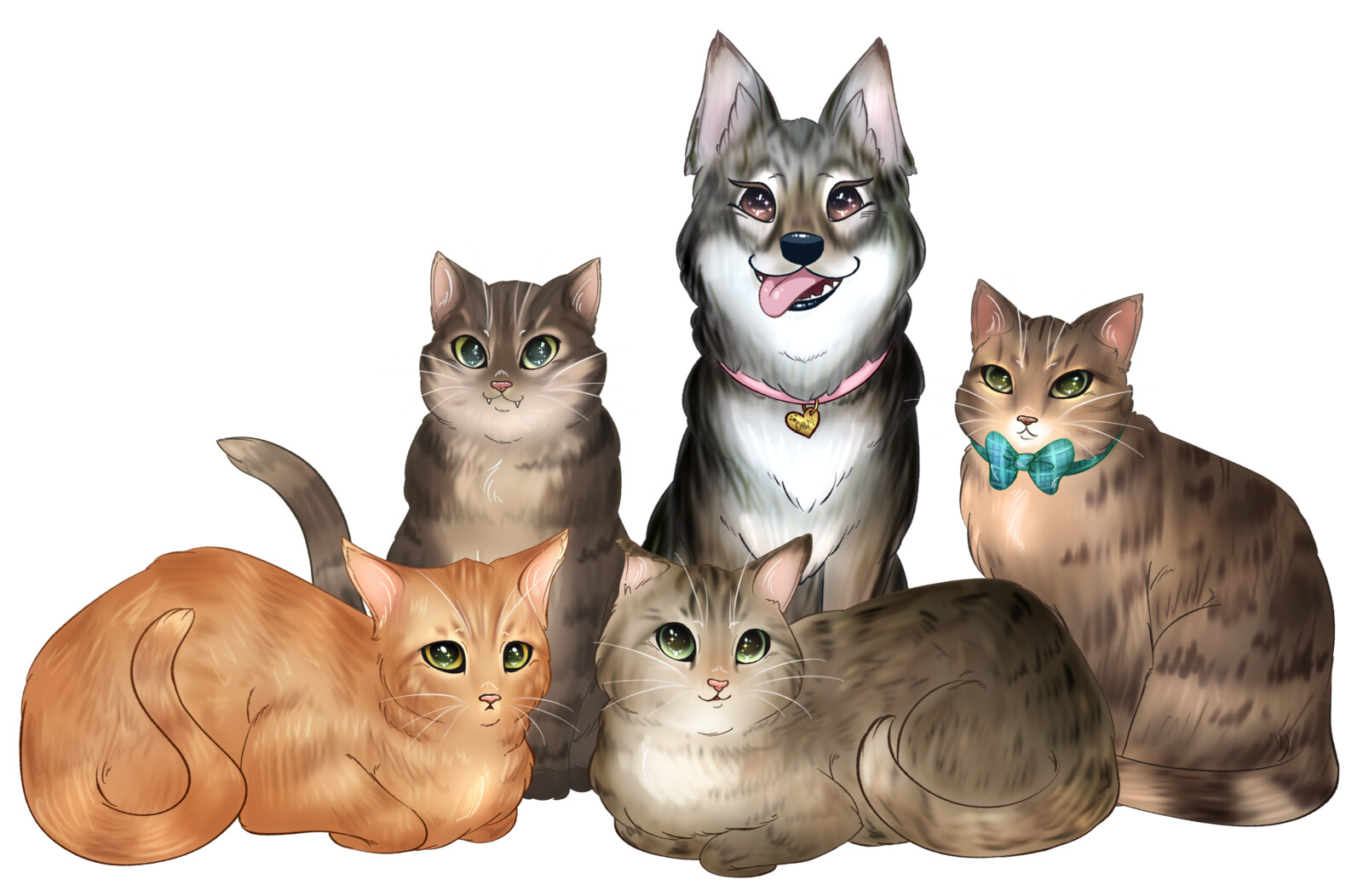 Rachel Rong - Commission - OhMySophii Fur-Babies