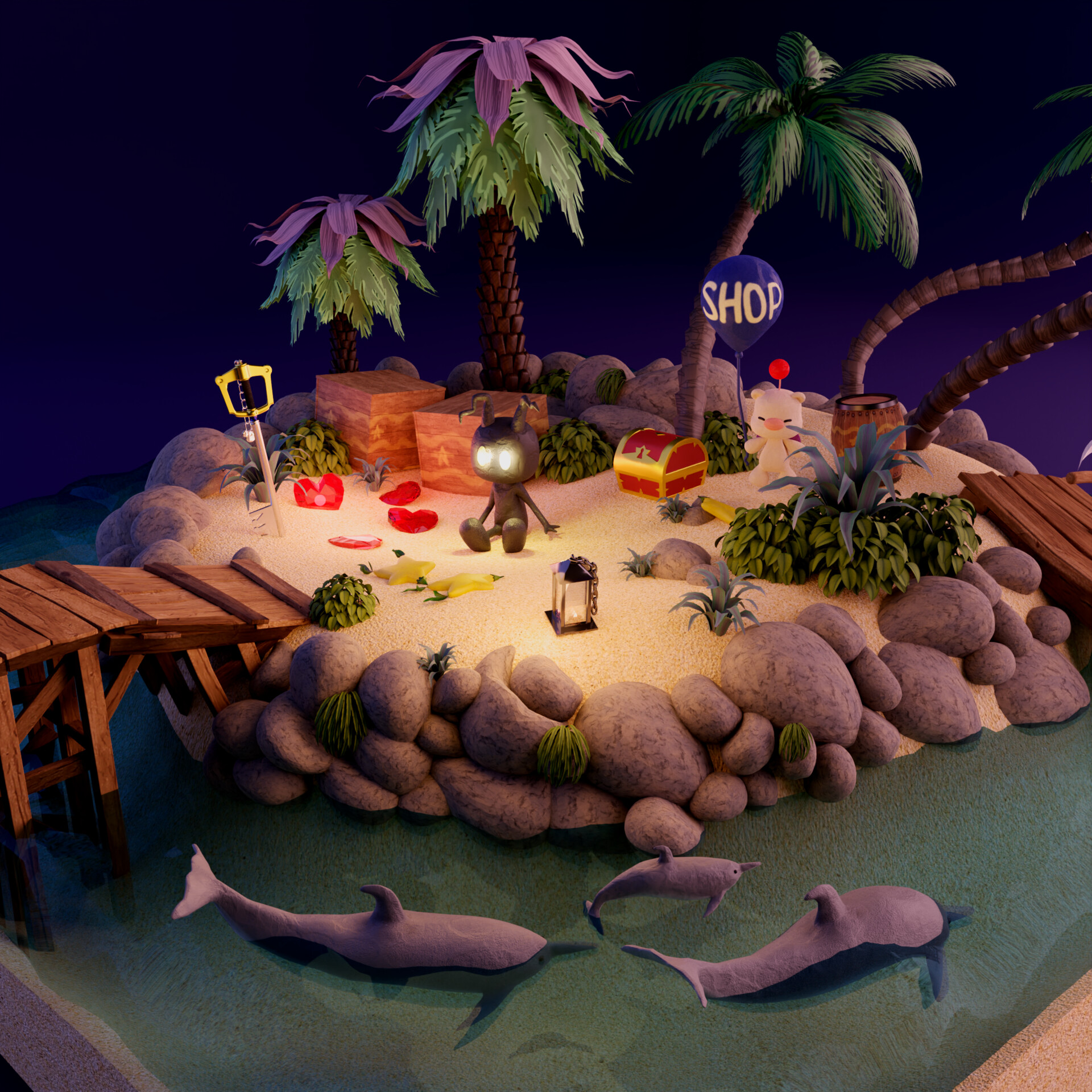 ArtStation - DESTINY ISLAND FANART