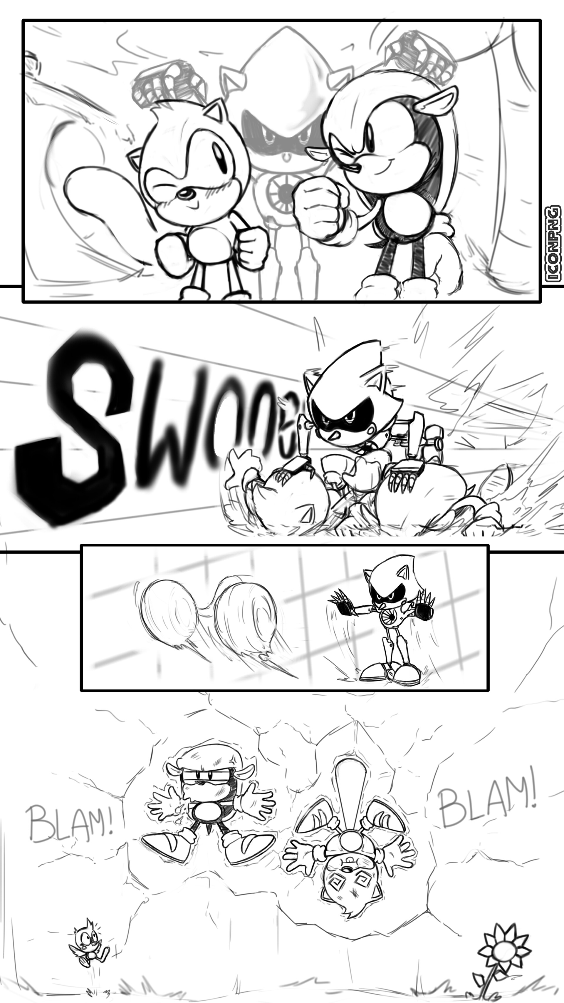 ArtStation - UNTITLED MIGHTY & RAY COMIC SKETCH - Comic Art