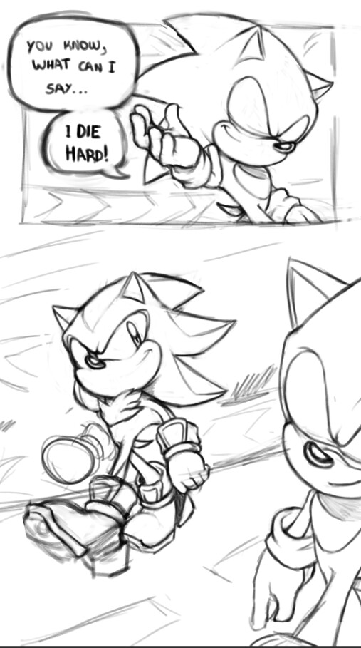 Imhotep Zumpano - SONIC ADVENTURE 2 COMIC IDEA - Comic Sketch