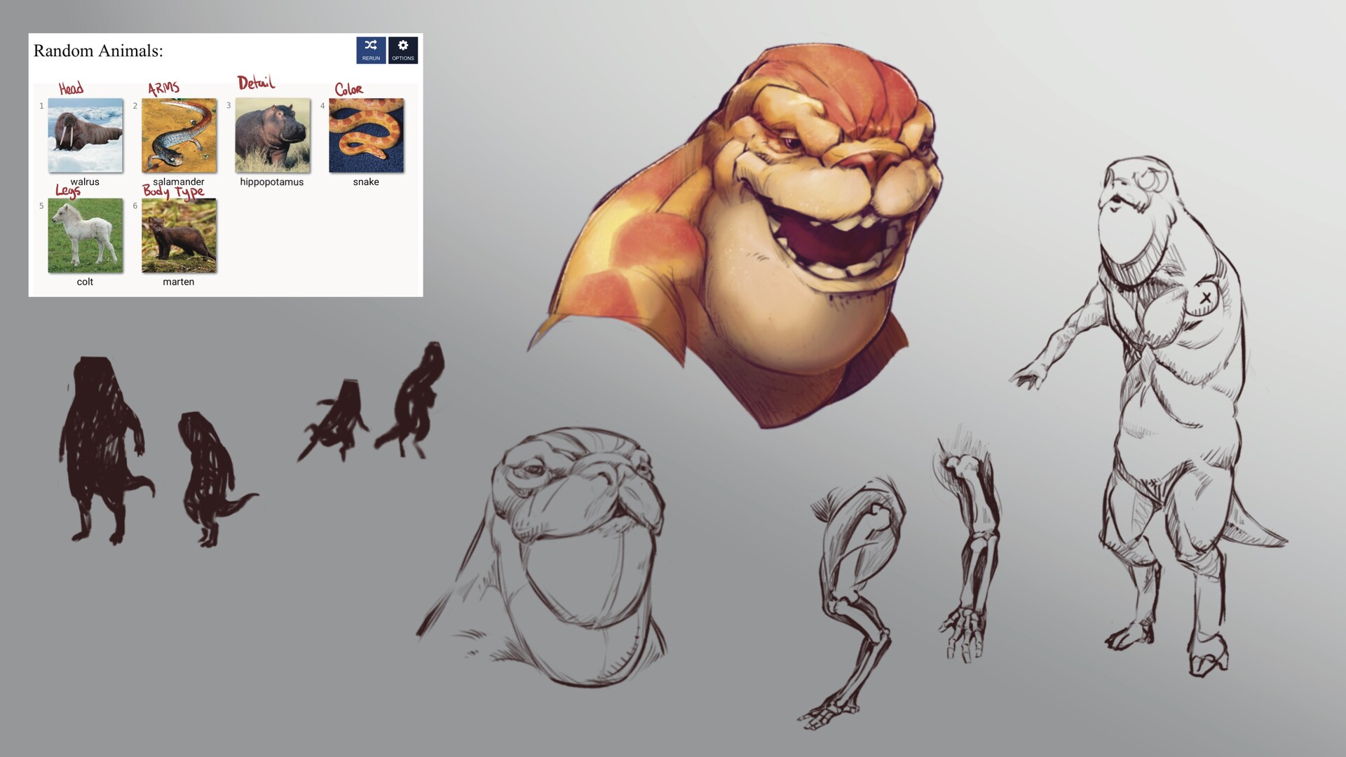 ArtStation - 6 Animals Alien Design Exercise