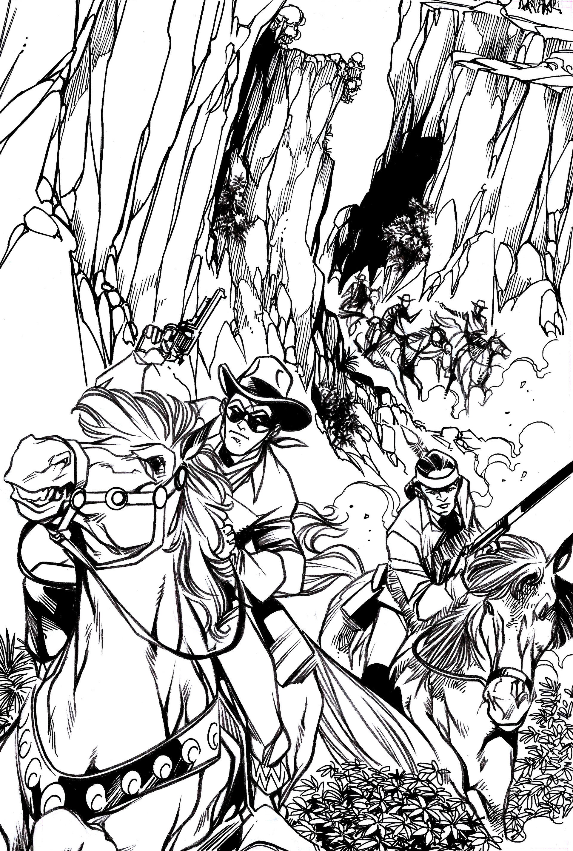 lone ranger coloring page