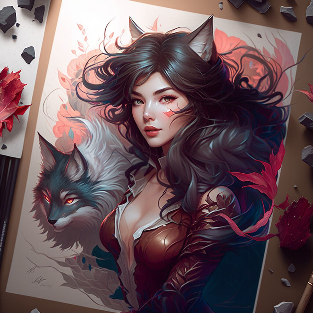 ArtStation - ahri league of legends version 1