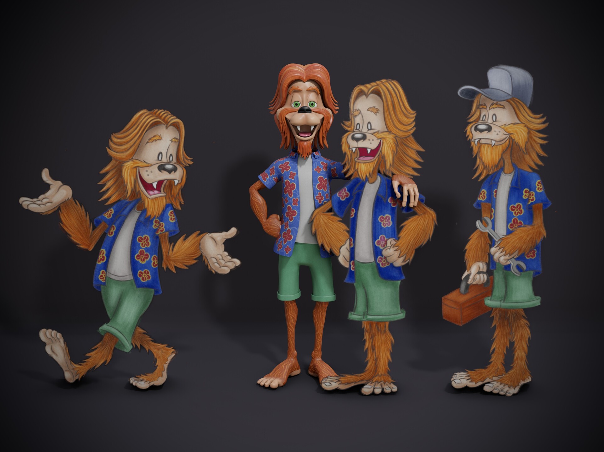 ArtStation - Elliott and friends