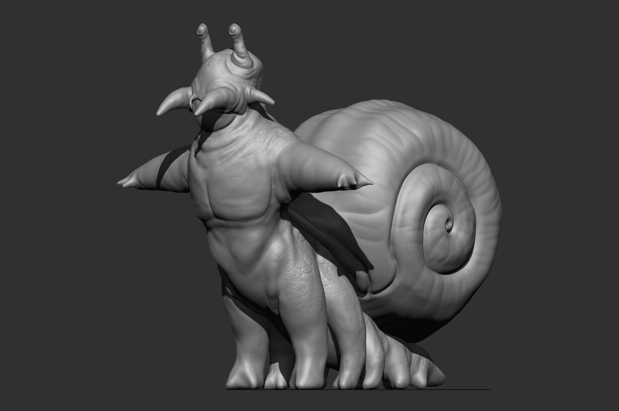 Dakota Robinson Portfolio - Snail Alien - Character Design