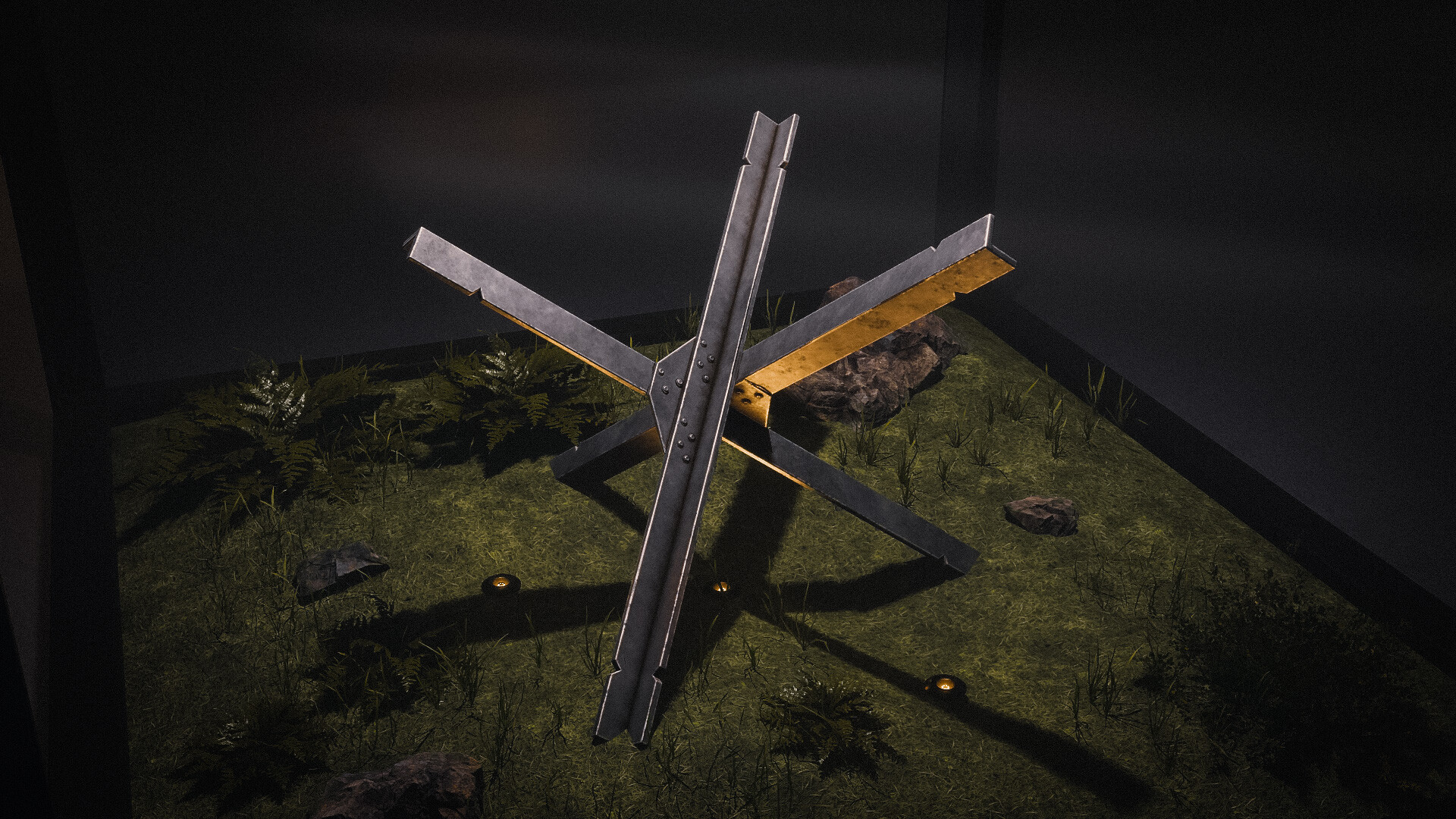 ArtStation - [Level Art - My 3D model] Tank Trap - RayTraced render