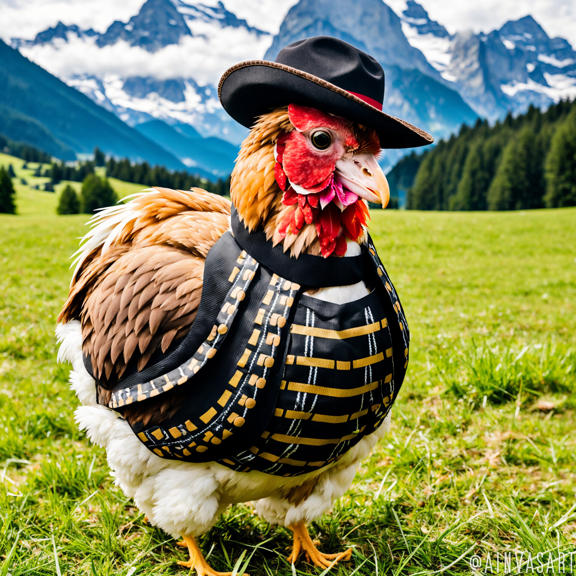 ArtStation - Fashionable chickens