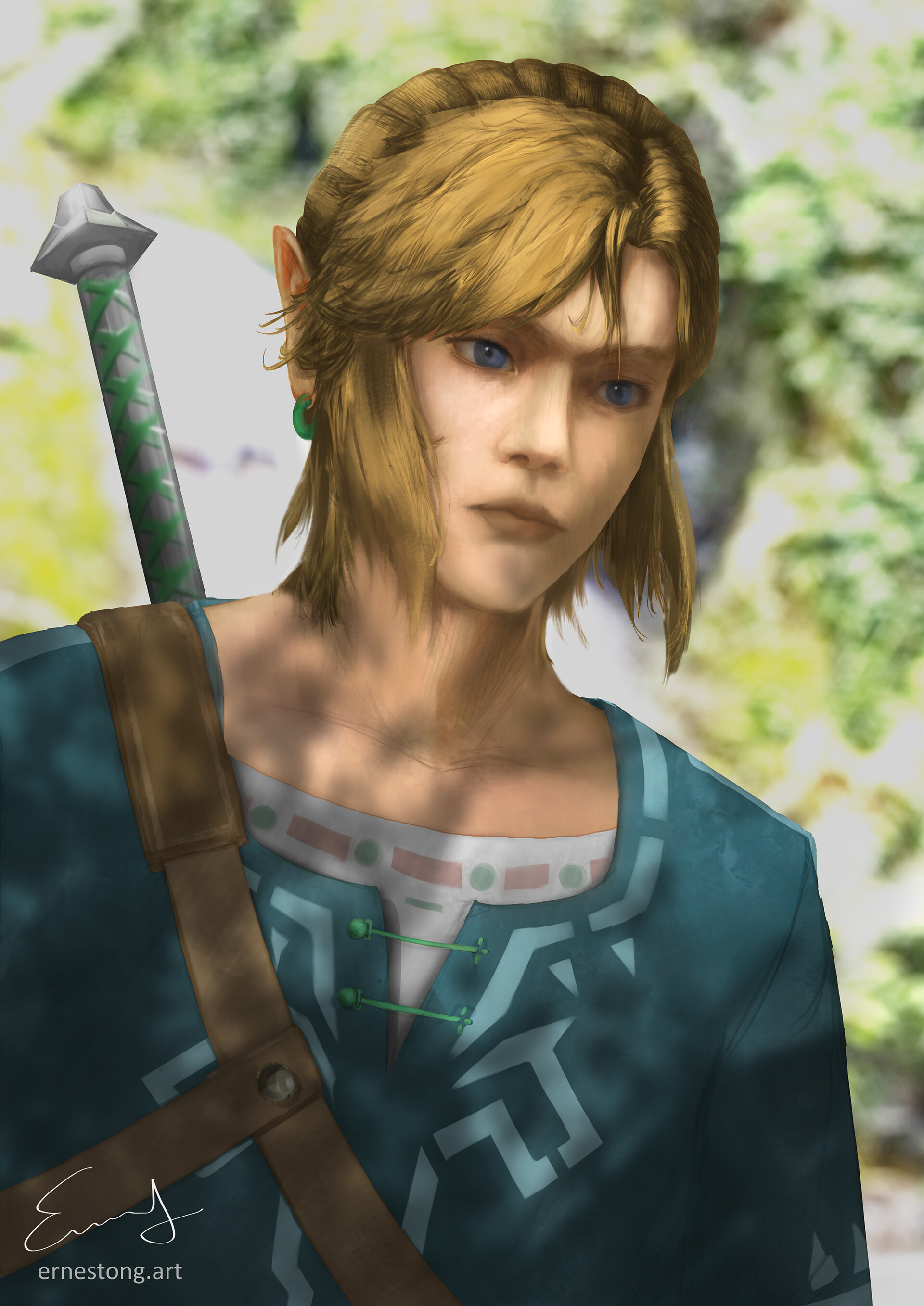 ArtStation - Link (BOTW) Fan Art