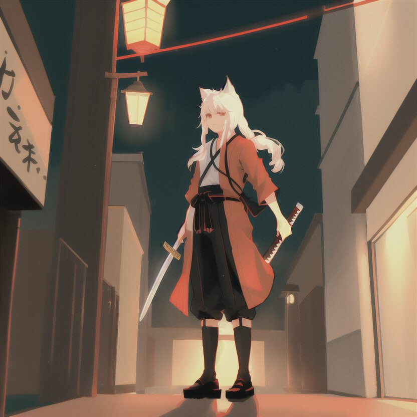 ArtStation - japanese samurai in anime style