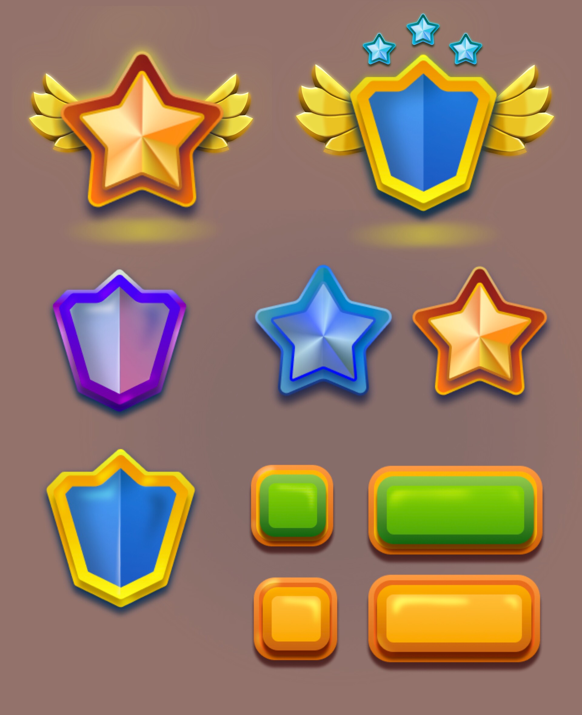 ArtStation - Casual game UI icons