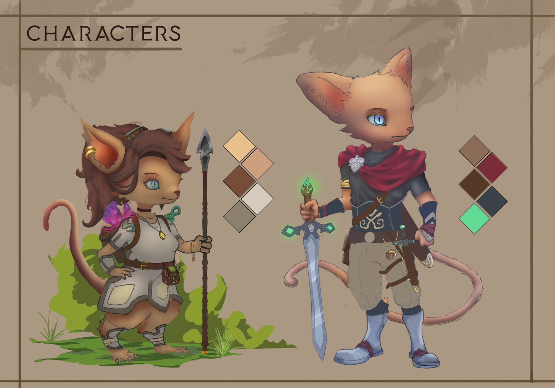ArtStation - Mice Fantasy Characters