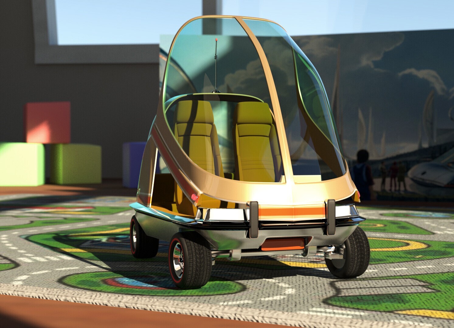 ArtStation - 3d model - Urban car design with Maya