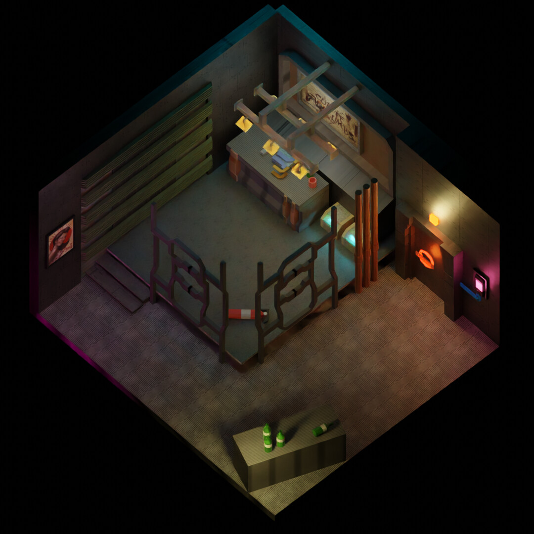 ArtStation - Dead Space 3D Isometric Environment
