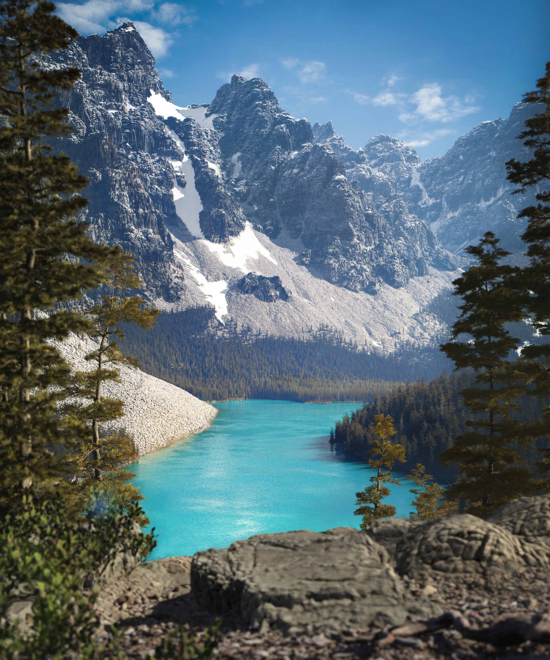 ArtStation - Moraine Lake