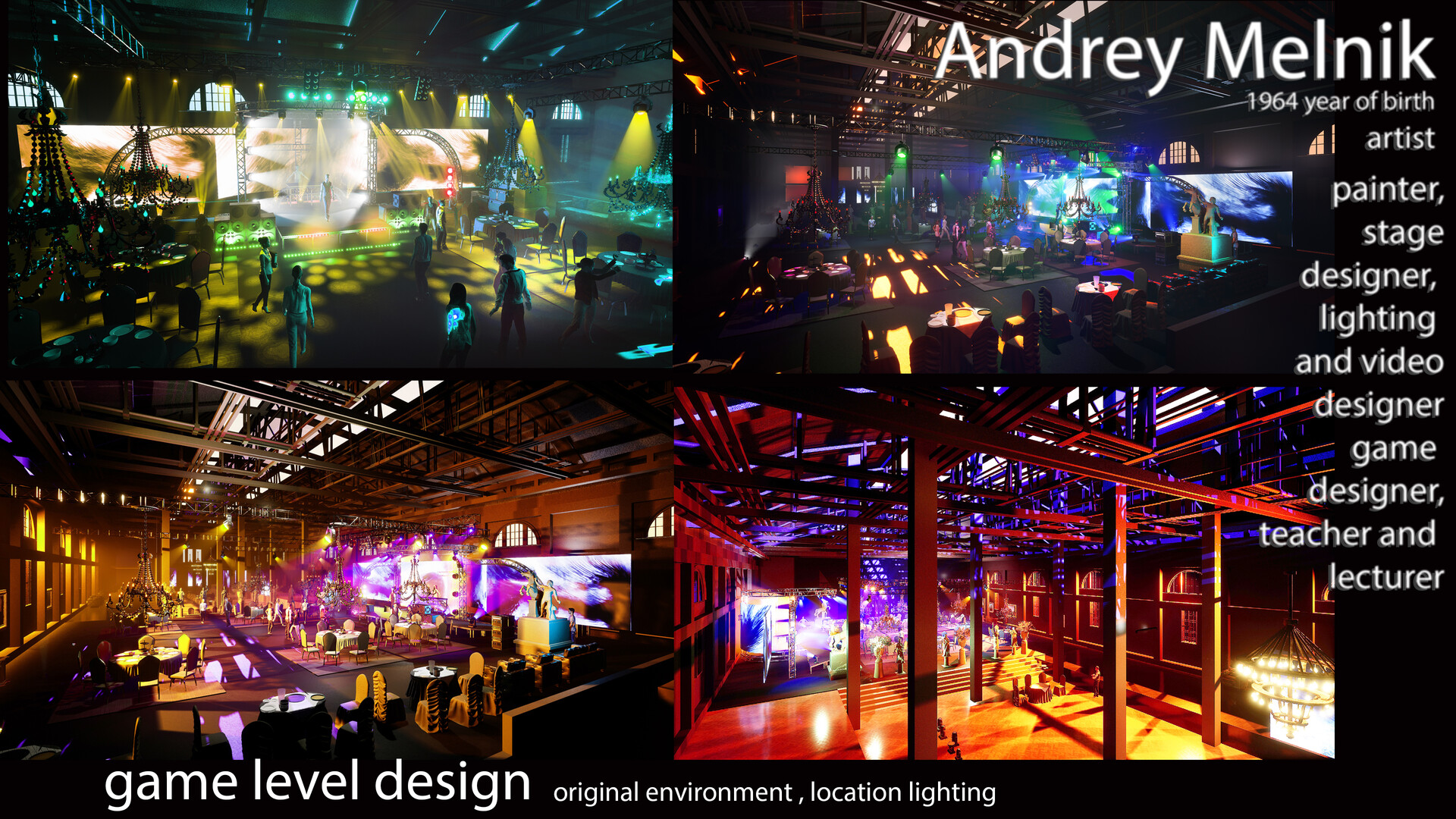 ArtStation - Andrey Melnik . Game designer of levels, lights and environments.