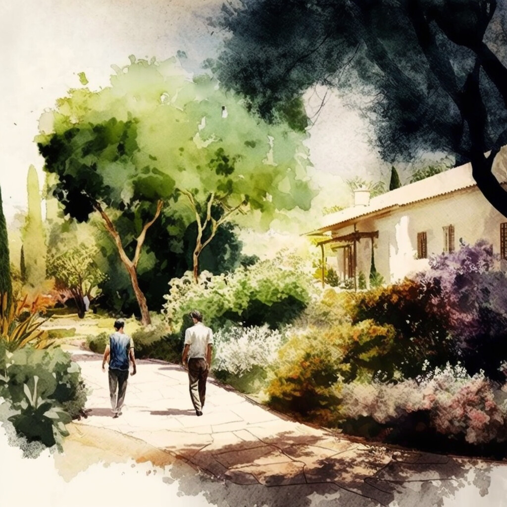 ArtStation - garden for two