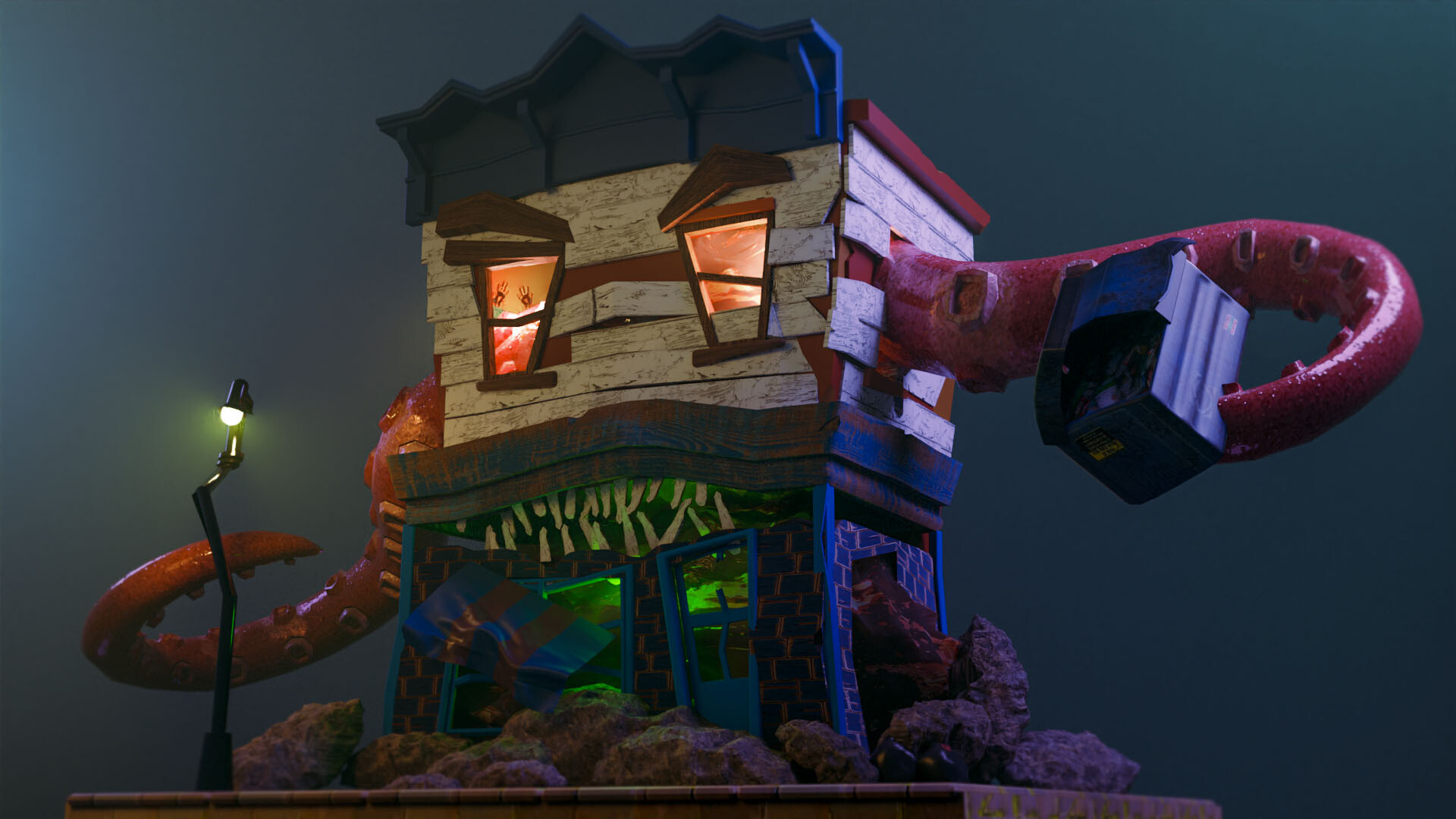 ArtStation - Monster house