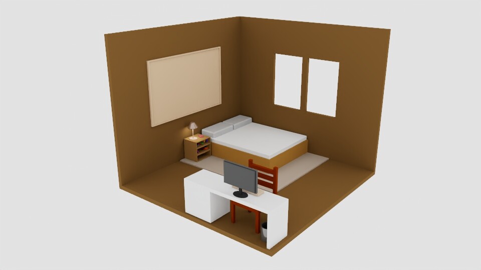 ArtStation - Simple Bedroom