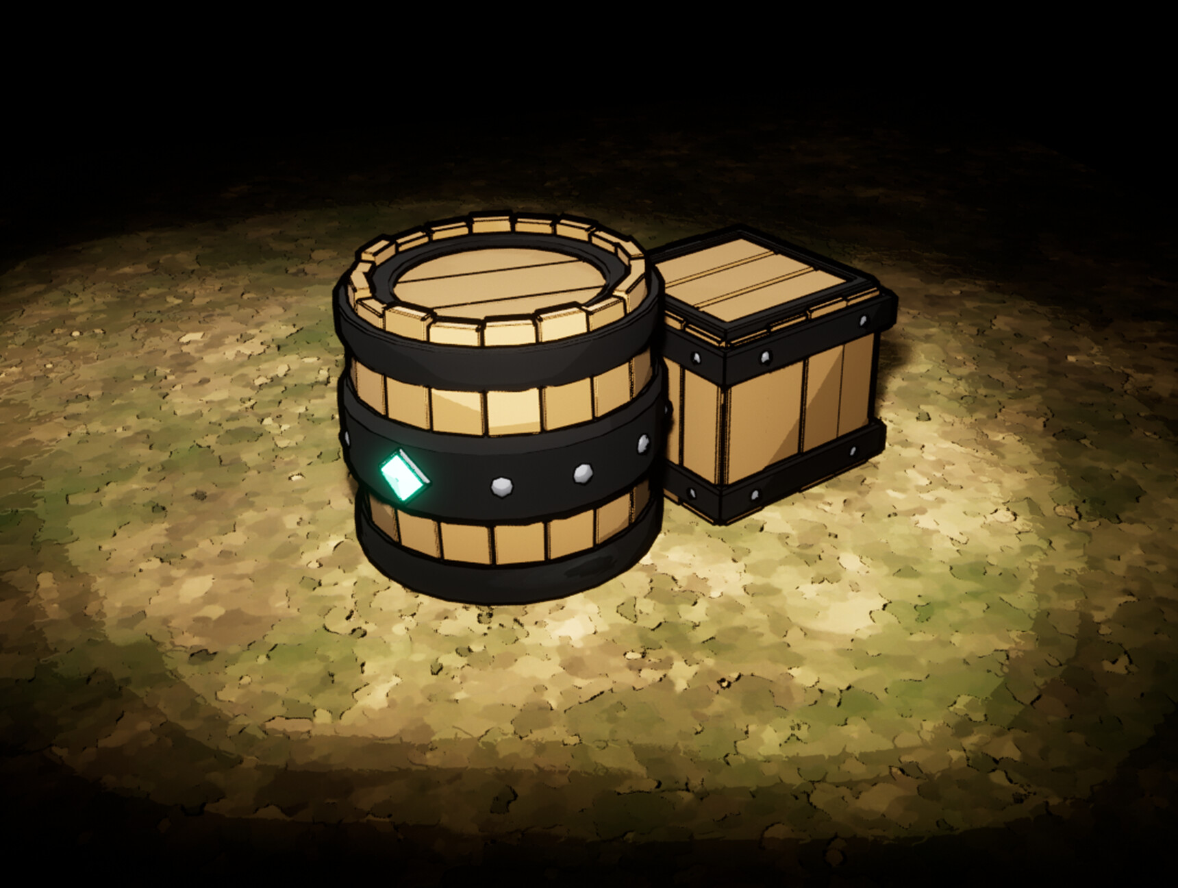 ArtStation - ToonStyle - Barrel & Crate