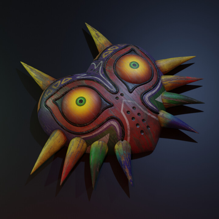 ArtStation - Masque de Majora fait avec Blender