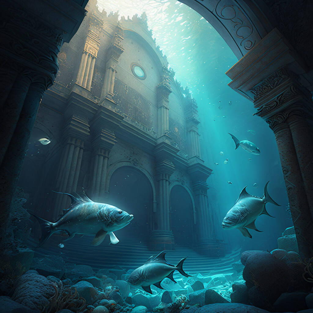 ArtStation - Submerged Atlantis: A City of Marble Beneath the Waves 10