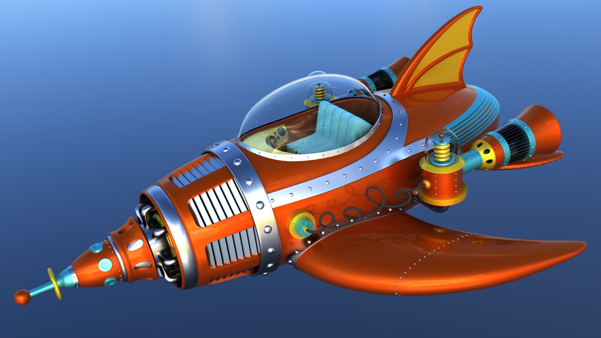 ArtStation - Rocket Ship Model