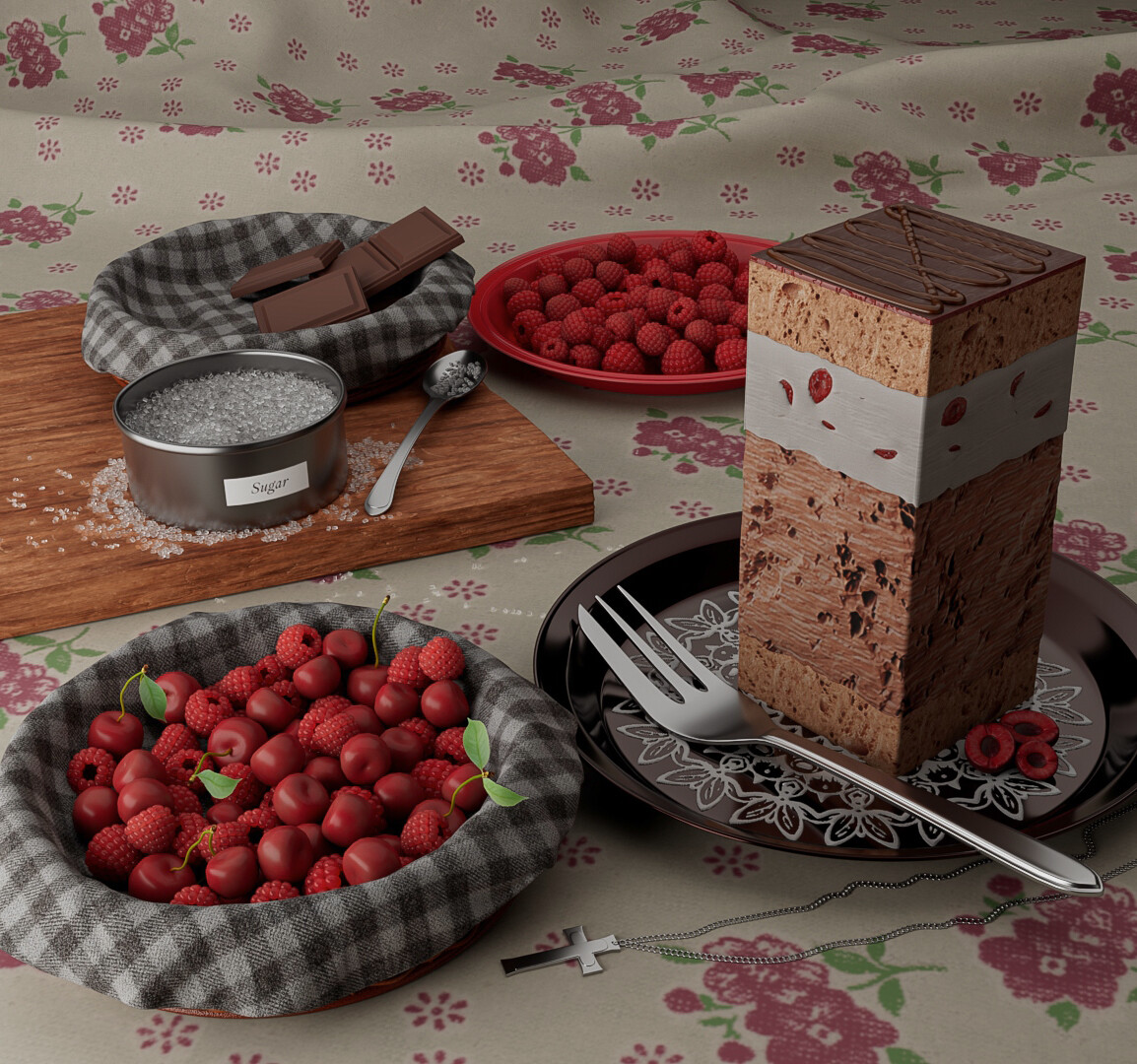 ArtStation - Food Dessert Cake 3D Model