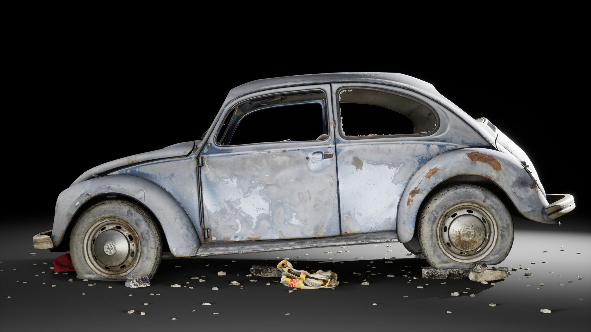 Mert Mimaroglu - Wrecked VW Beetle - Unreal