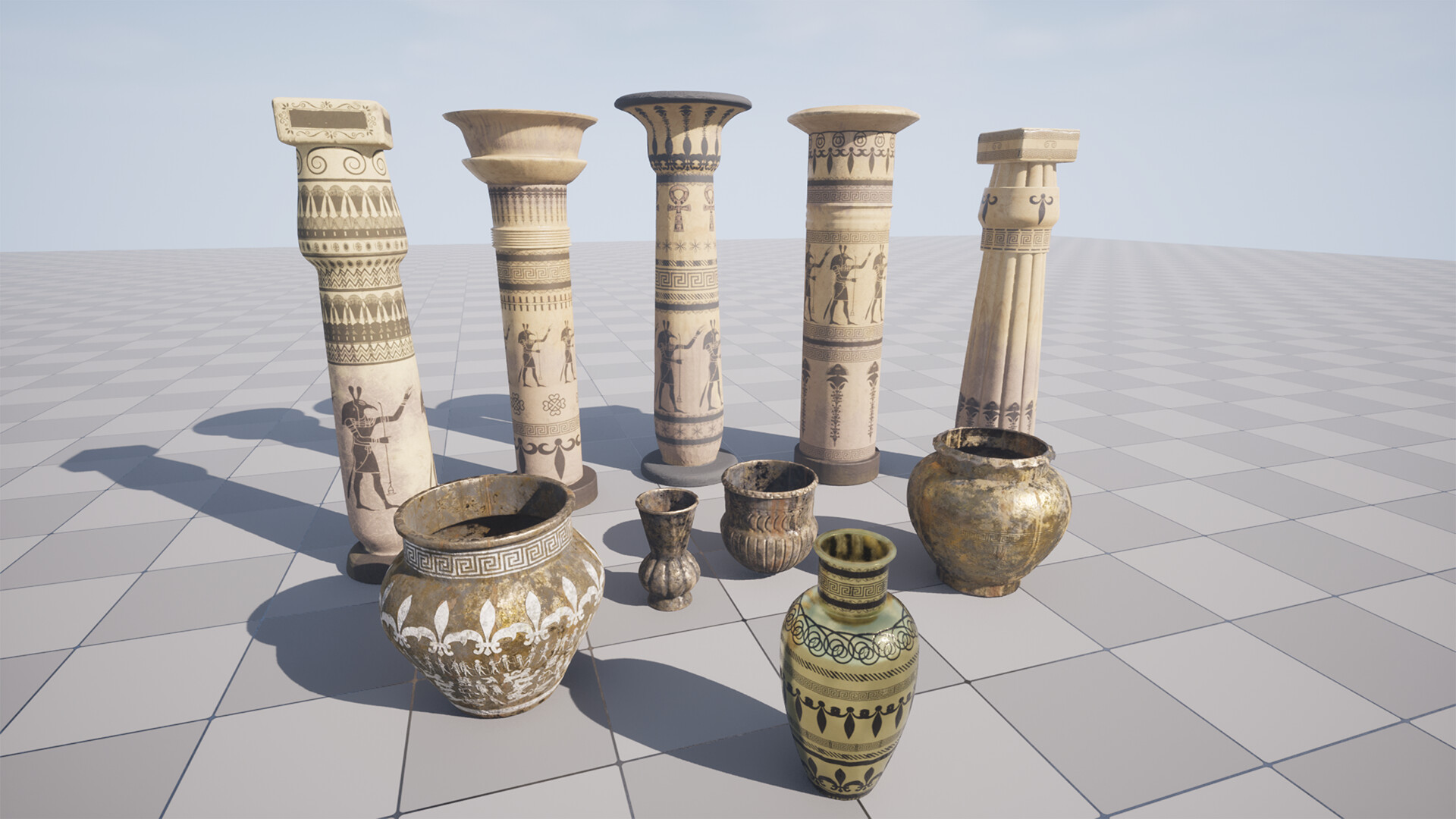 adnan ul haq - The Ancient Egyptian Pottery & Pillar Props Pack